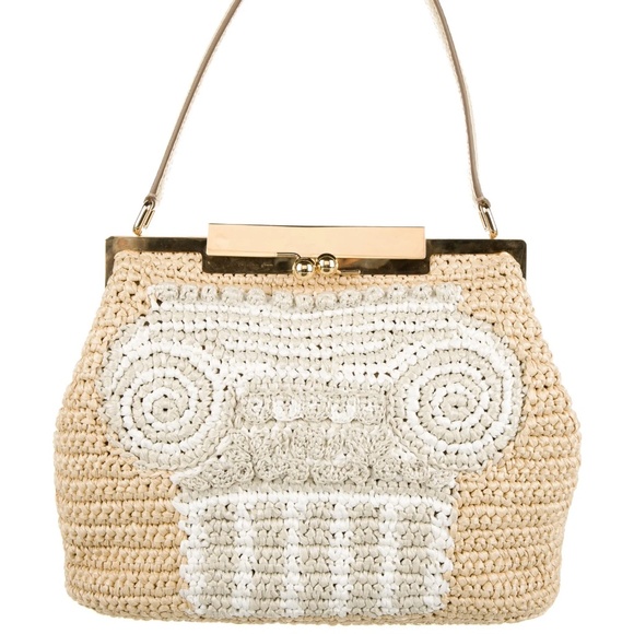 Dolce & Gabbana | Bags | Dolce Gabbana Raffia Pillar Bag | Poshmark